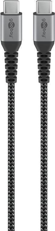 GOOBAY USB-C to USB-C Textile Cable with Metal Plugs – Kaira South Africa